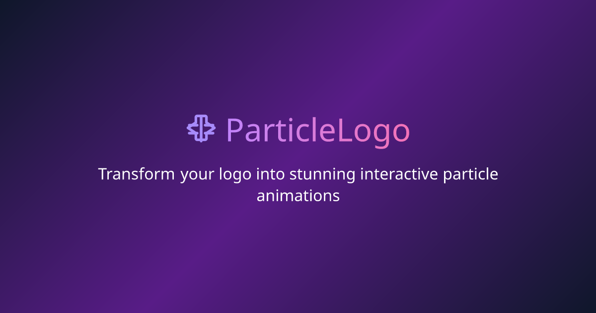 Particle Logo Generator | Interactive Logo Animations